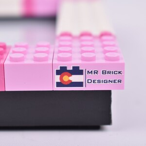 4x6 Pink and White Picture Frame Made From LEGO® Elements - Etsy