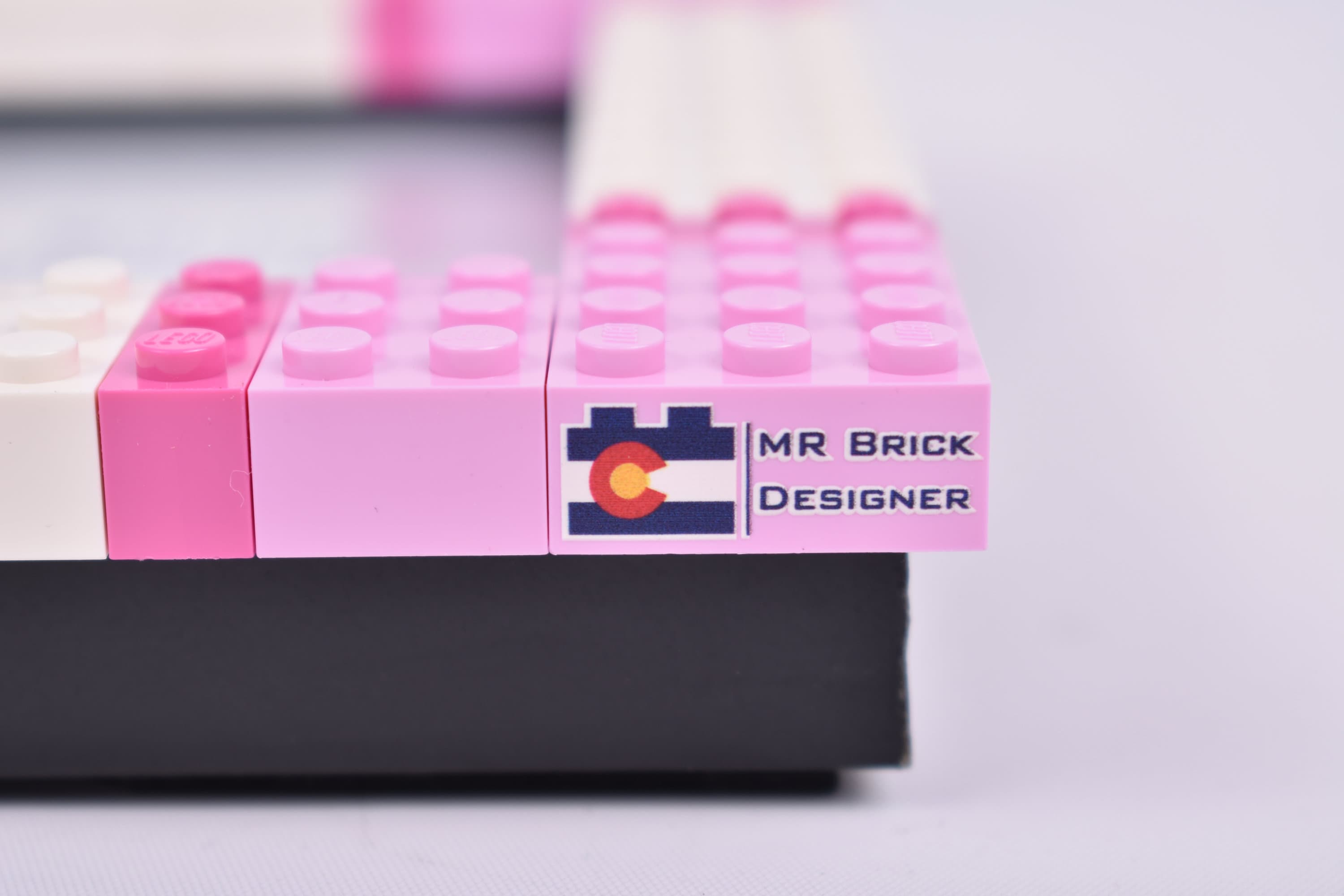 Pink and White 5x7 Picture Frame Made With LEGO® Elements - Etsy