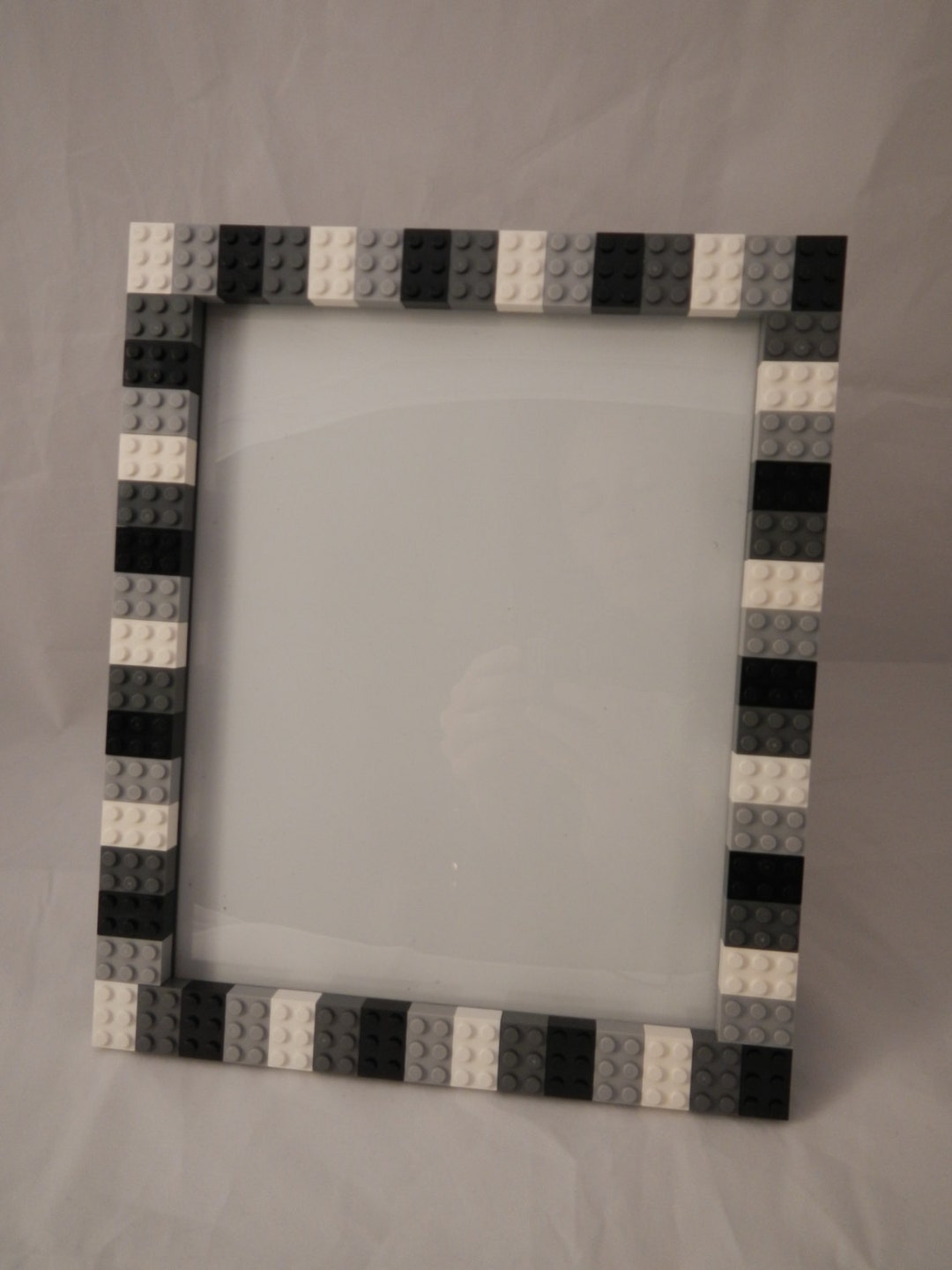 Black, White, Light Gray, and Dark Gray 8x10 Picture Frame Made With ...