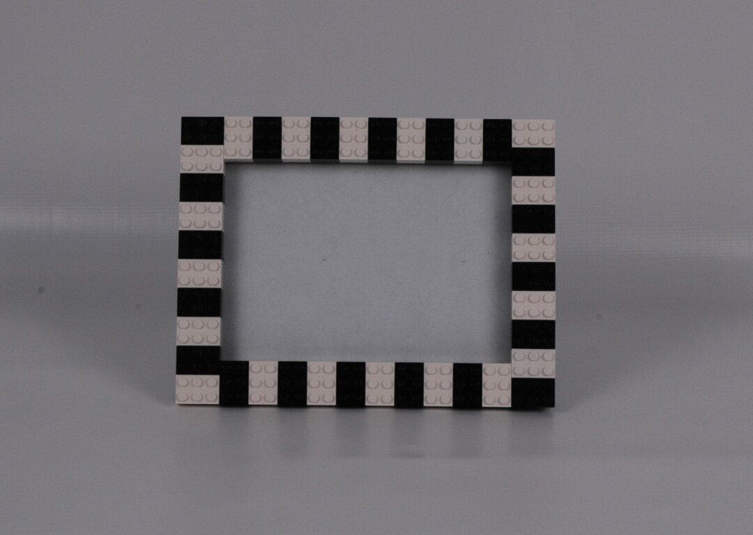 Black and White Checkered Flag 5x7 Picture Frame Made With LEGO ...