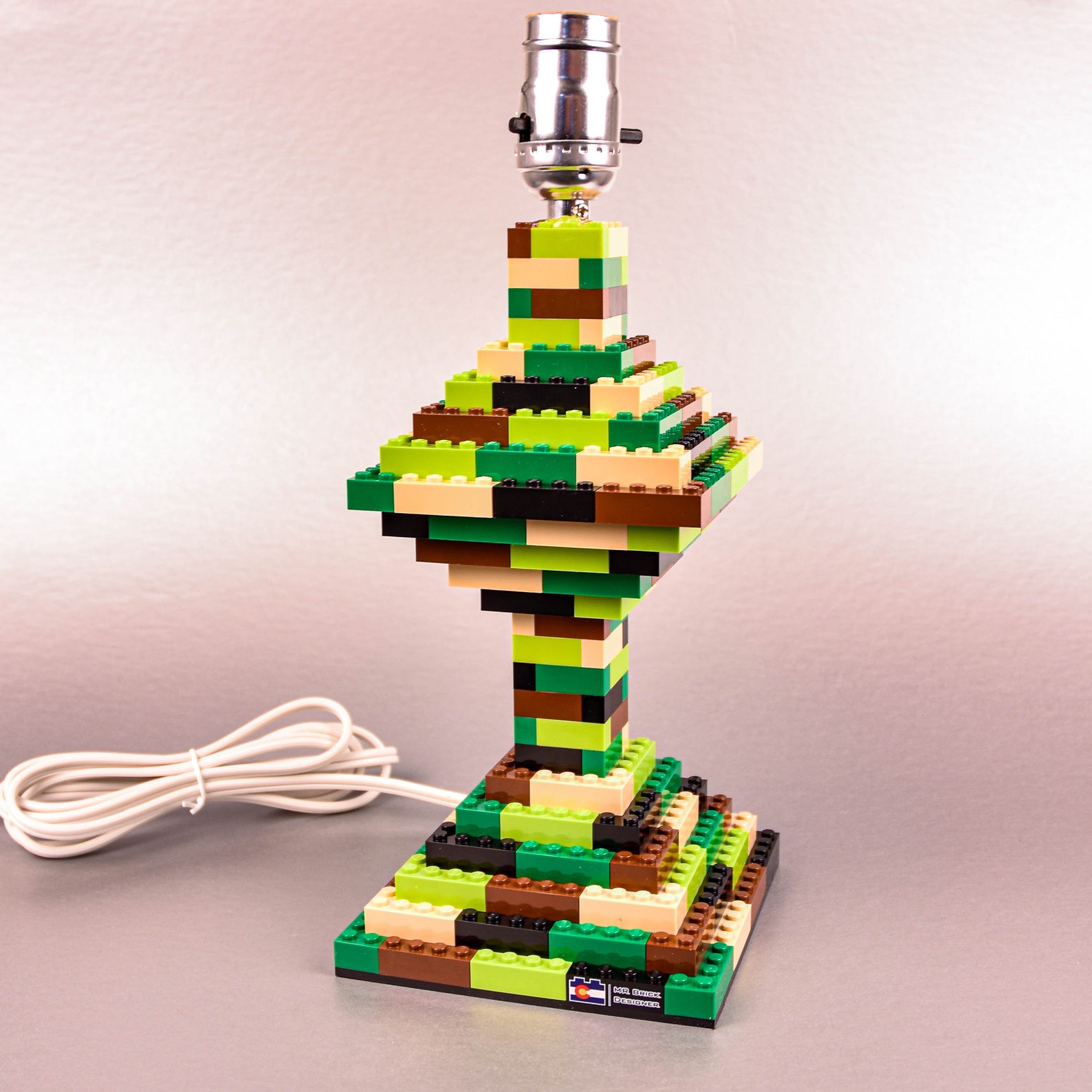 Camo Classic Hourglass Lamp Made of LEGO® Elements - Etsy