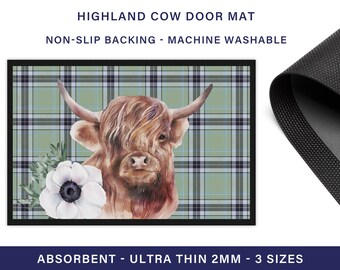 Highland Cow Door Mat - Etsy UK