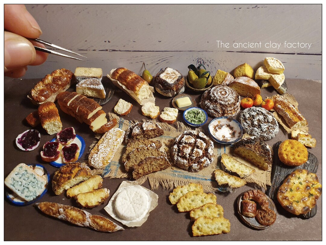 Miniature Bread, Dollhouse Bread, Miniature Set, Collection Miniatures ...