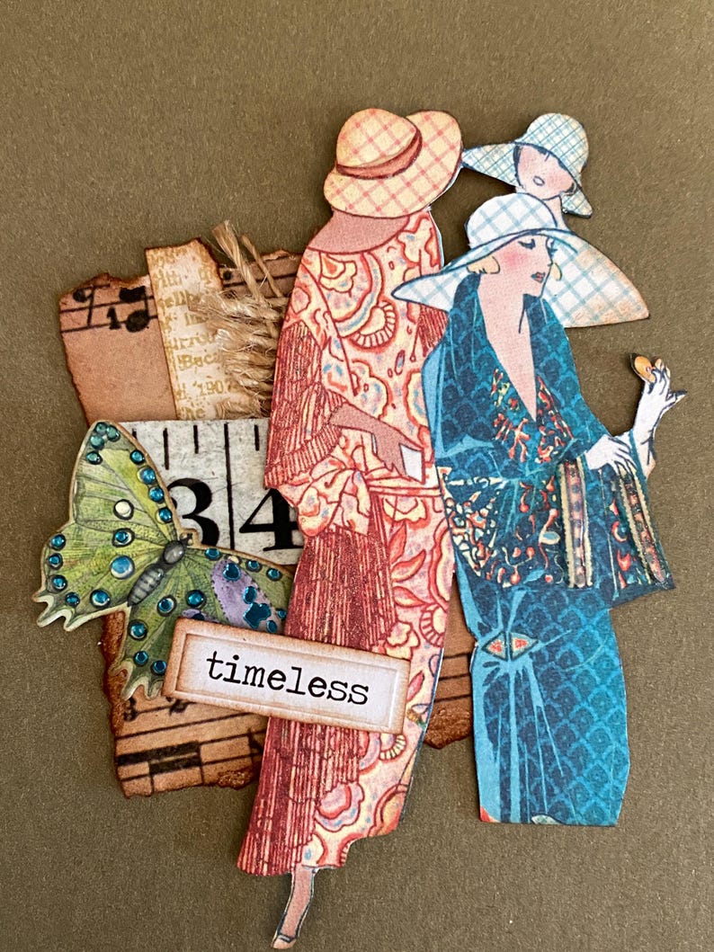 Junk Journal Clusters Set 3 Handmade Embellishments, Scrapbooks, Cards ...