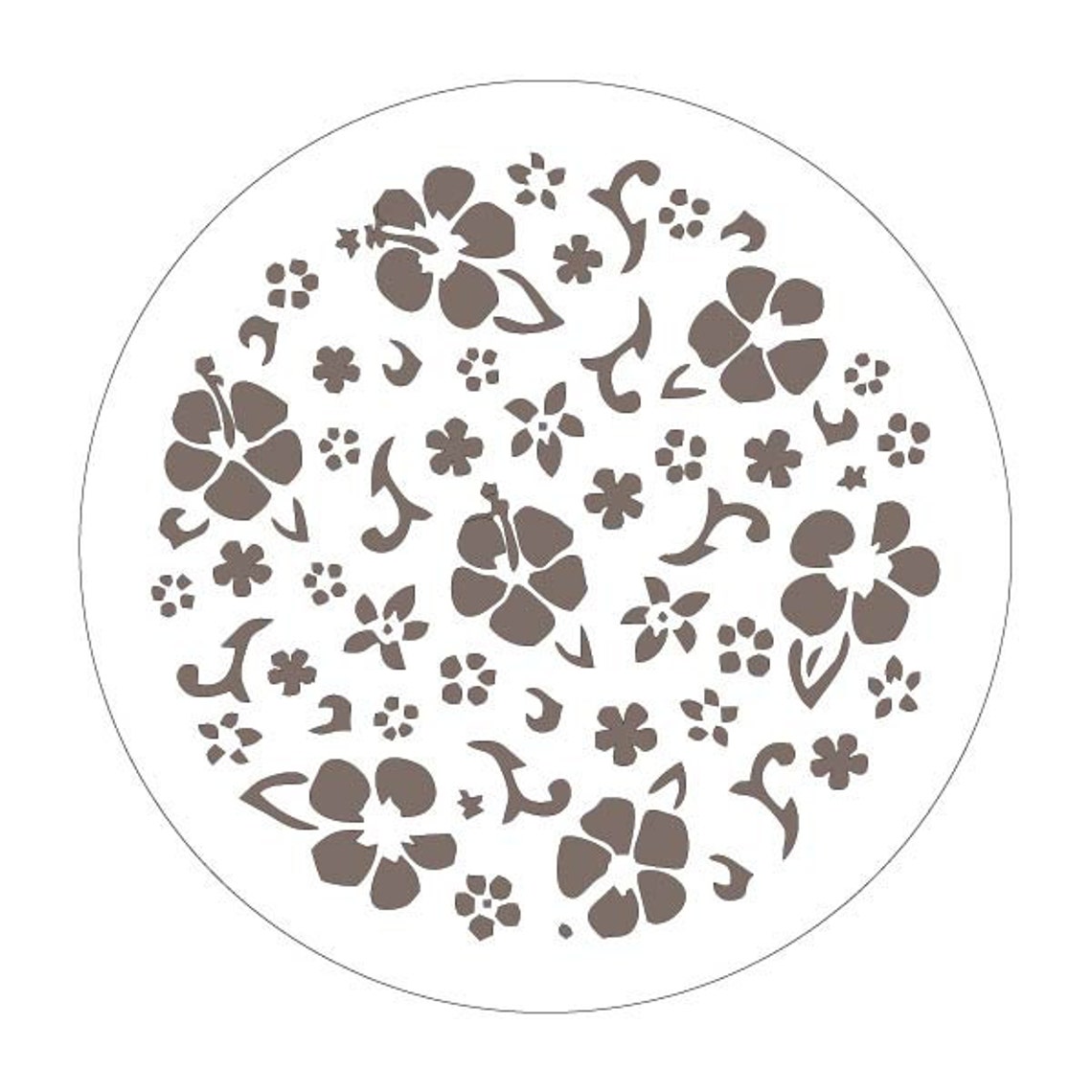 Flowers Cake Round Stencil for Cake Decoration. Serial - Etsy Israel
