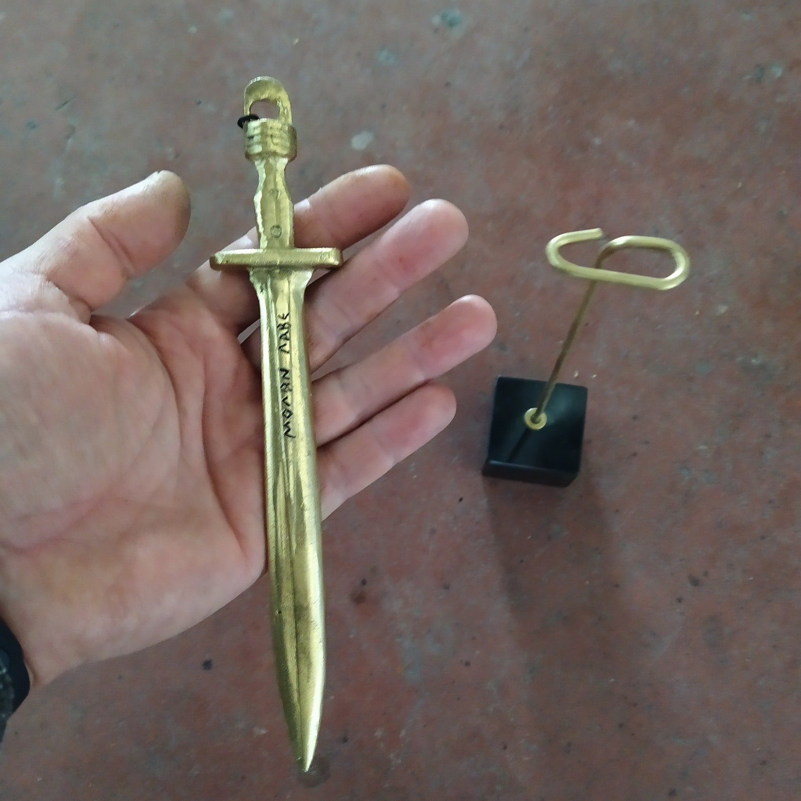 Greek Handmade Hoplite Sword on Marble Base | Etsy