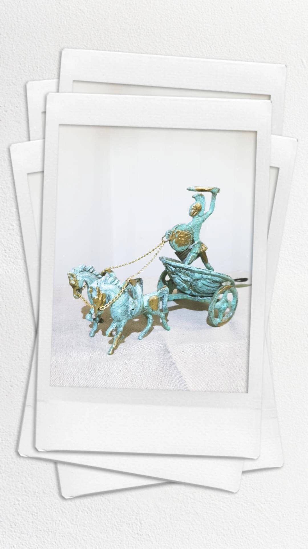 Bronze Handmade Greek Chariot Size 2 - Etsy