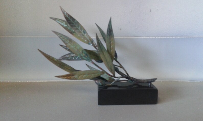 Bronze Casting Olive Branch on Marble Base - Etsy