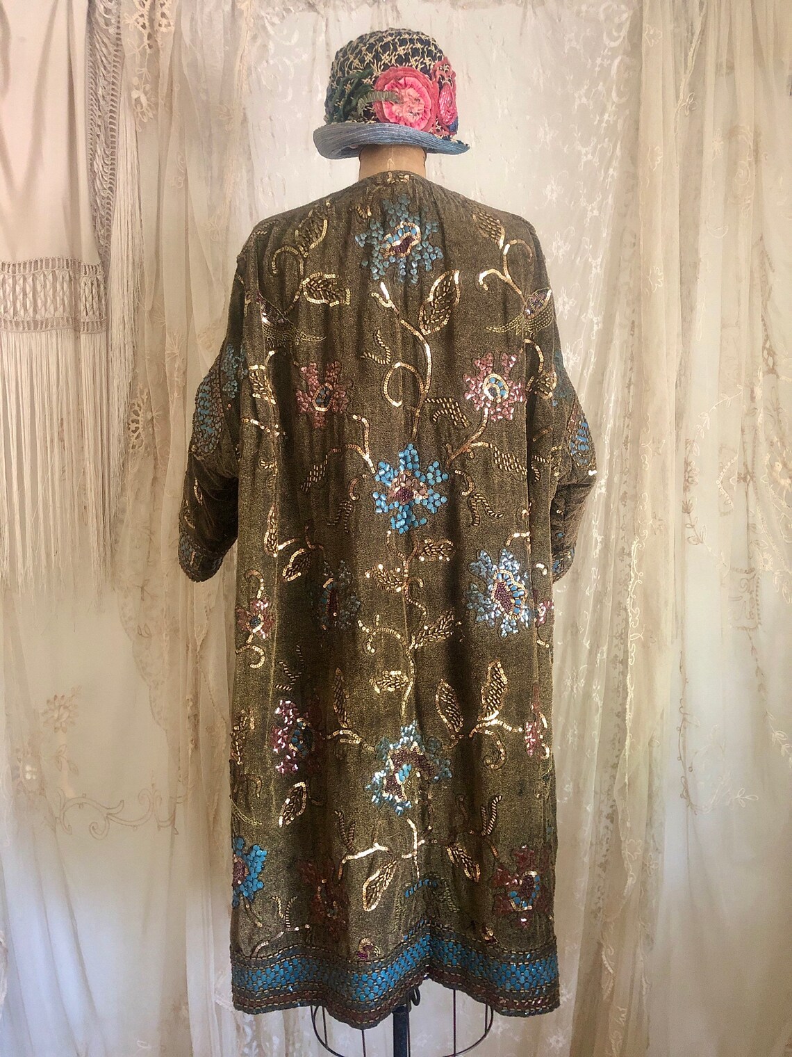 Authentic 1920s Opera Coat / Beaded Coat / Art Deco Coat / | Etsy