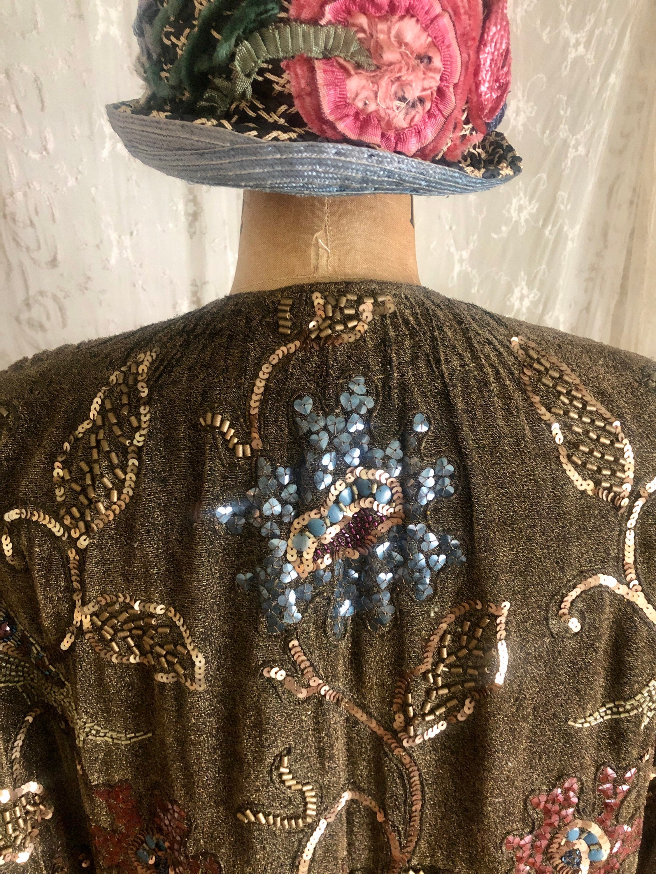 Authentic 1920s Opera Coat / Beaded Coat / Art Deco Coat / | Etsy