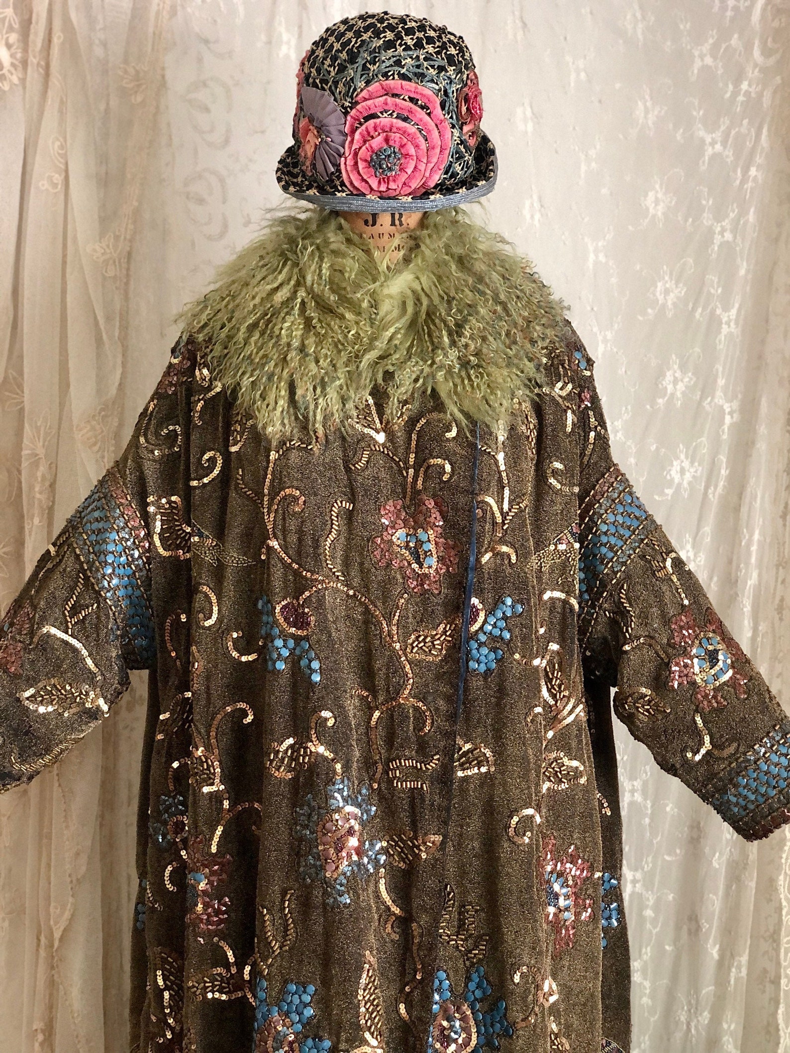 Authentic 1920s Opera Coat / Beaded Coat / Art Deco Coat / Flapper Coat ...