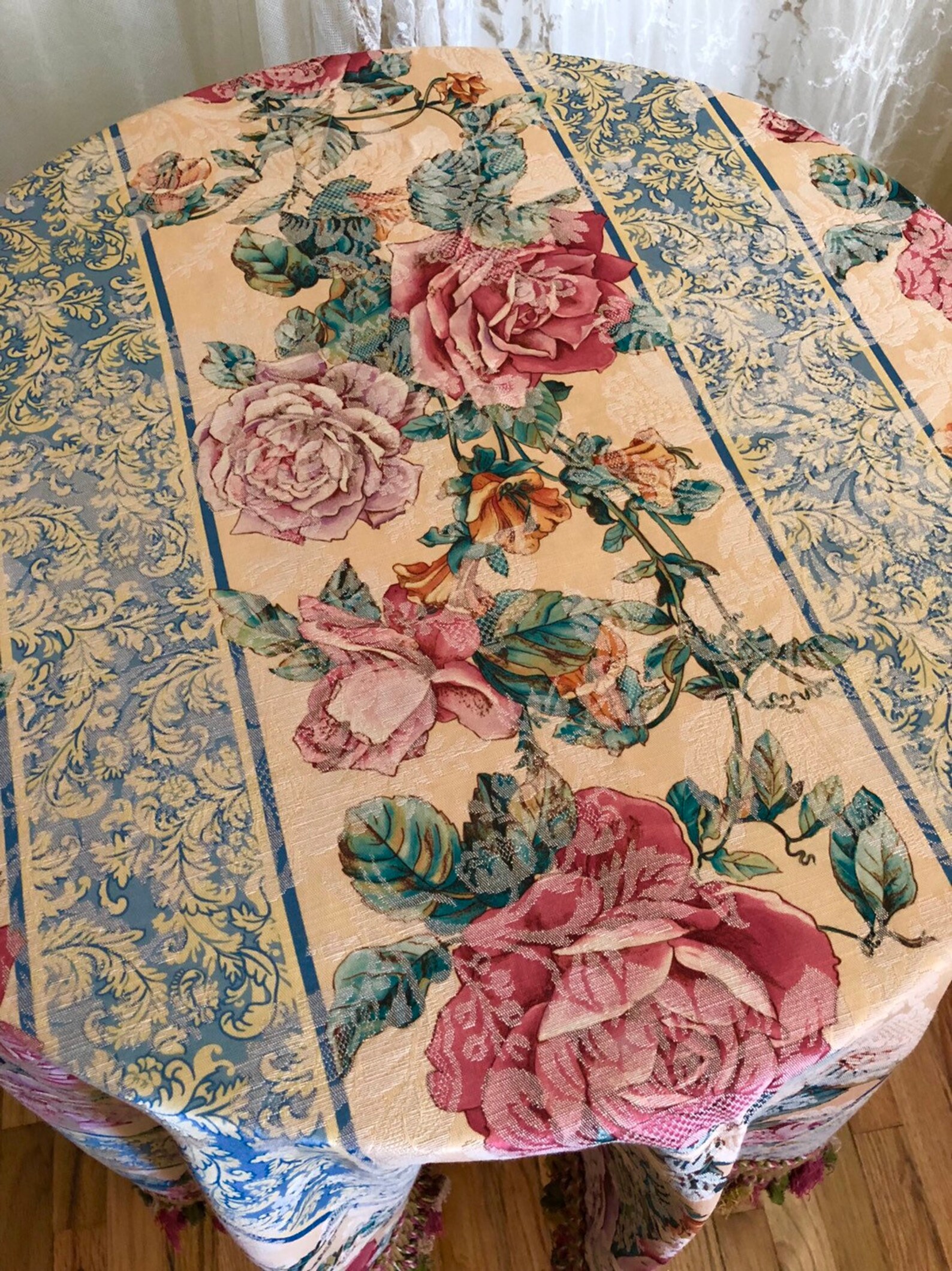 Exquisite Floral Brocade Table Topper / Home and Living / - Etsy