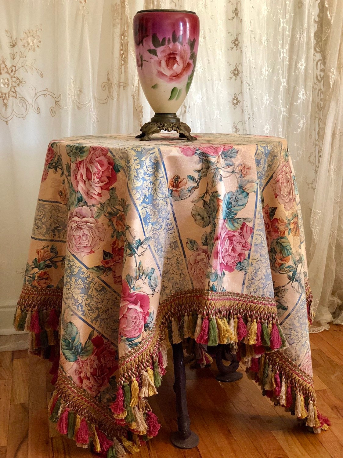 Exquisite Floral Brocade Table Topper / Home and Living / - Etsy