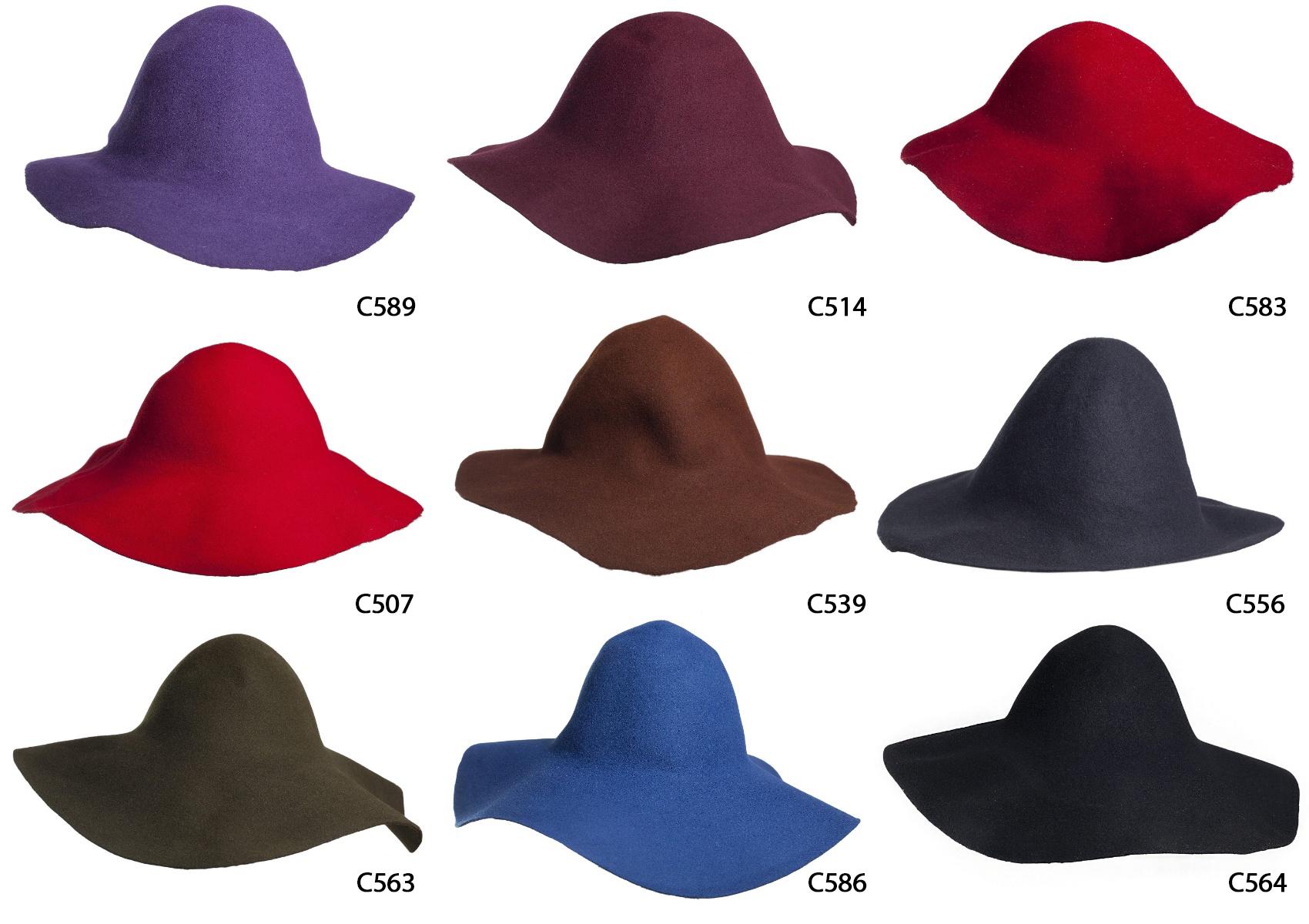 Wool CAPELINES Felt 22 Colors Millinery Hat Semi-capeline - Etsy