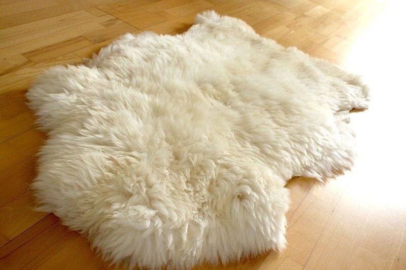 Brand New HUGE White Ivory Genuine Merino Sheepskin Fur Rug - Etsy