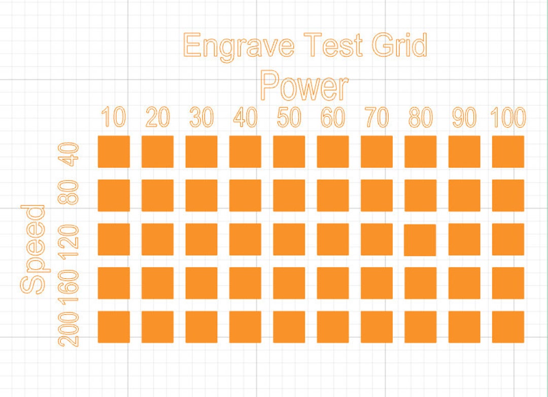 Xtool Engrave Test Grid for D1 Only - Etsy