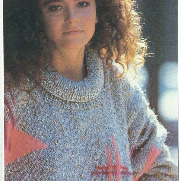 80s Triangle Sweater - Etsy