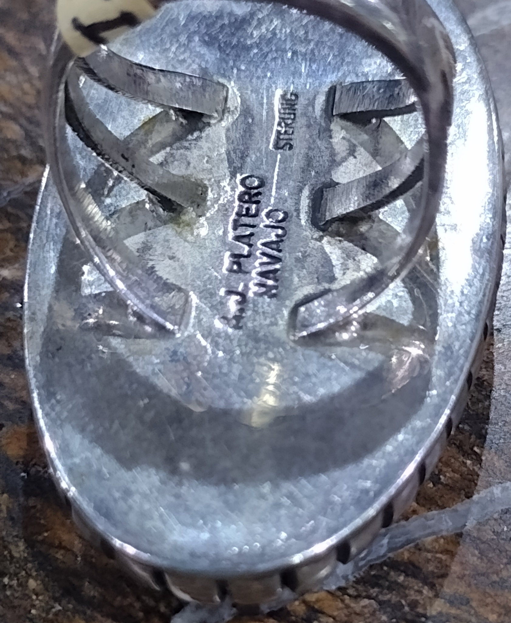 Albert J Platero Navajo HUGE Turquoise Sterling Silver Ring Size 8 - Etsy