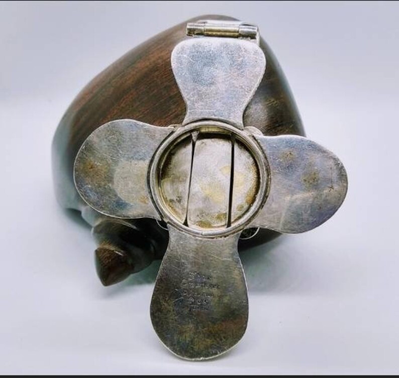 D. Troutman Navajo Silver Creations 4" Gaspeite and Pink Opal Cross ...