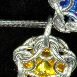 Crystal Capture Chainmail Pendant - Etsy