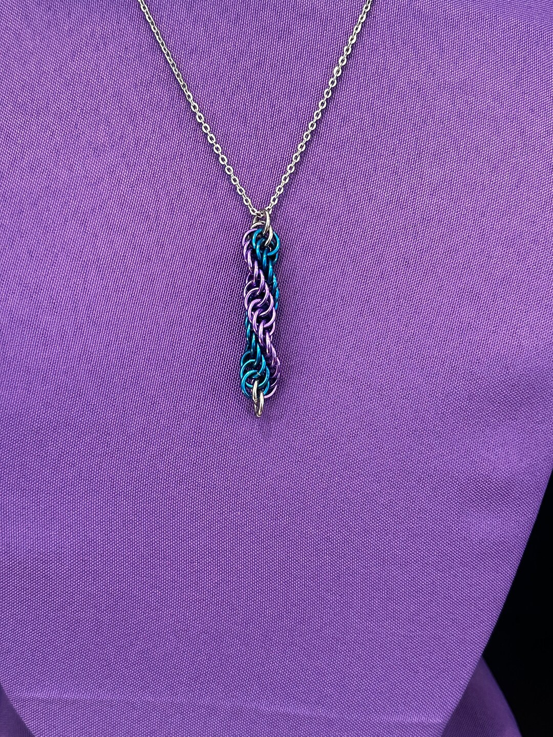 Galaxy DNA Pendant - Etsy