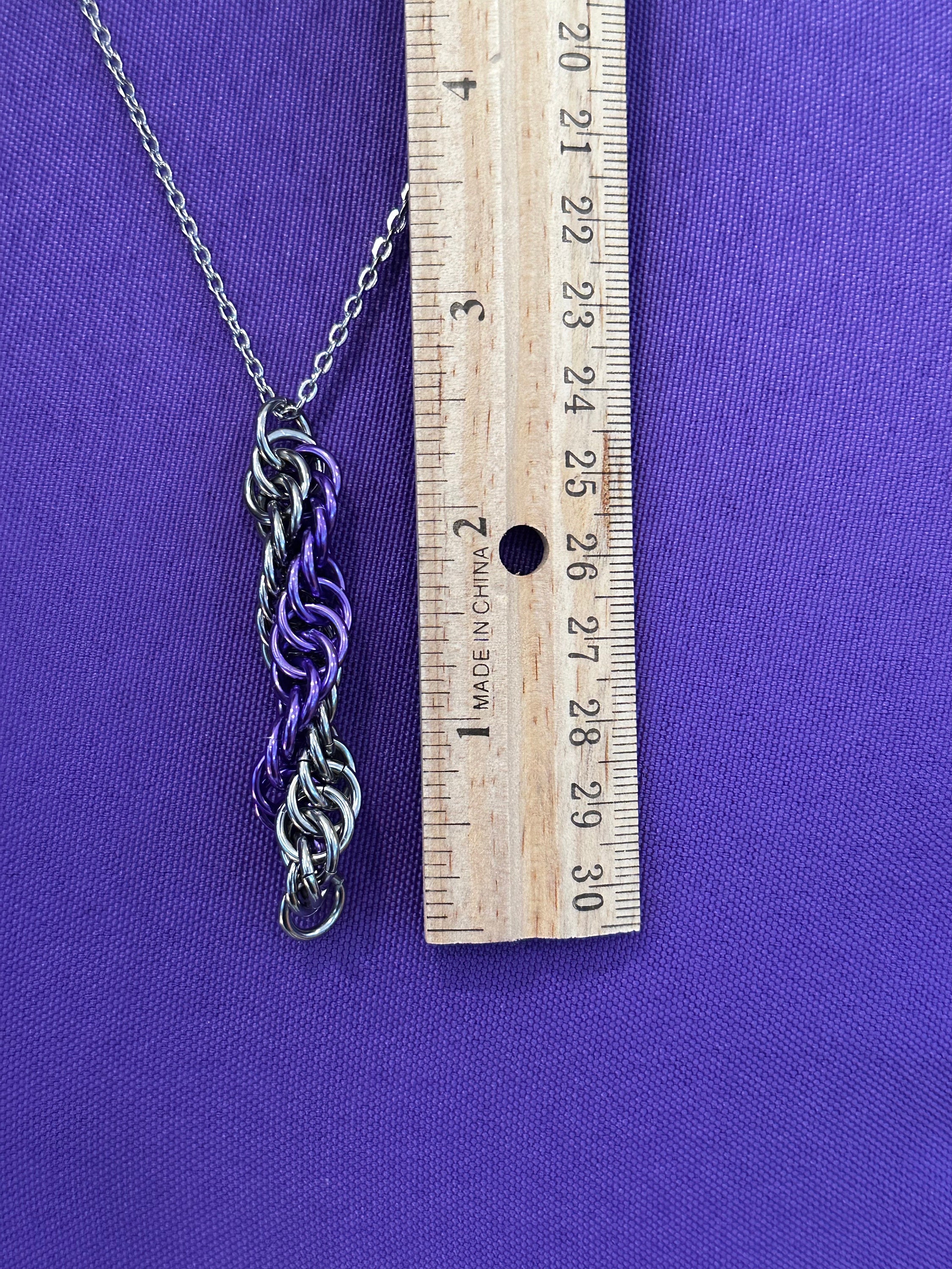 Double Helix of Steel Pendant - Etsy