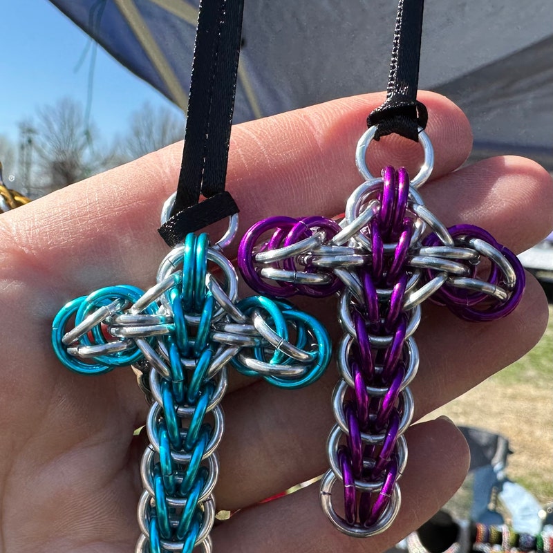 Chainmail Cross - Etsy