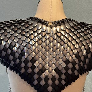 Night Owl Premium Scalemail Shoulder Drape - Etsy
