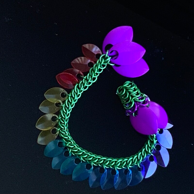 Rainbow Chain Mail - Etsy