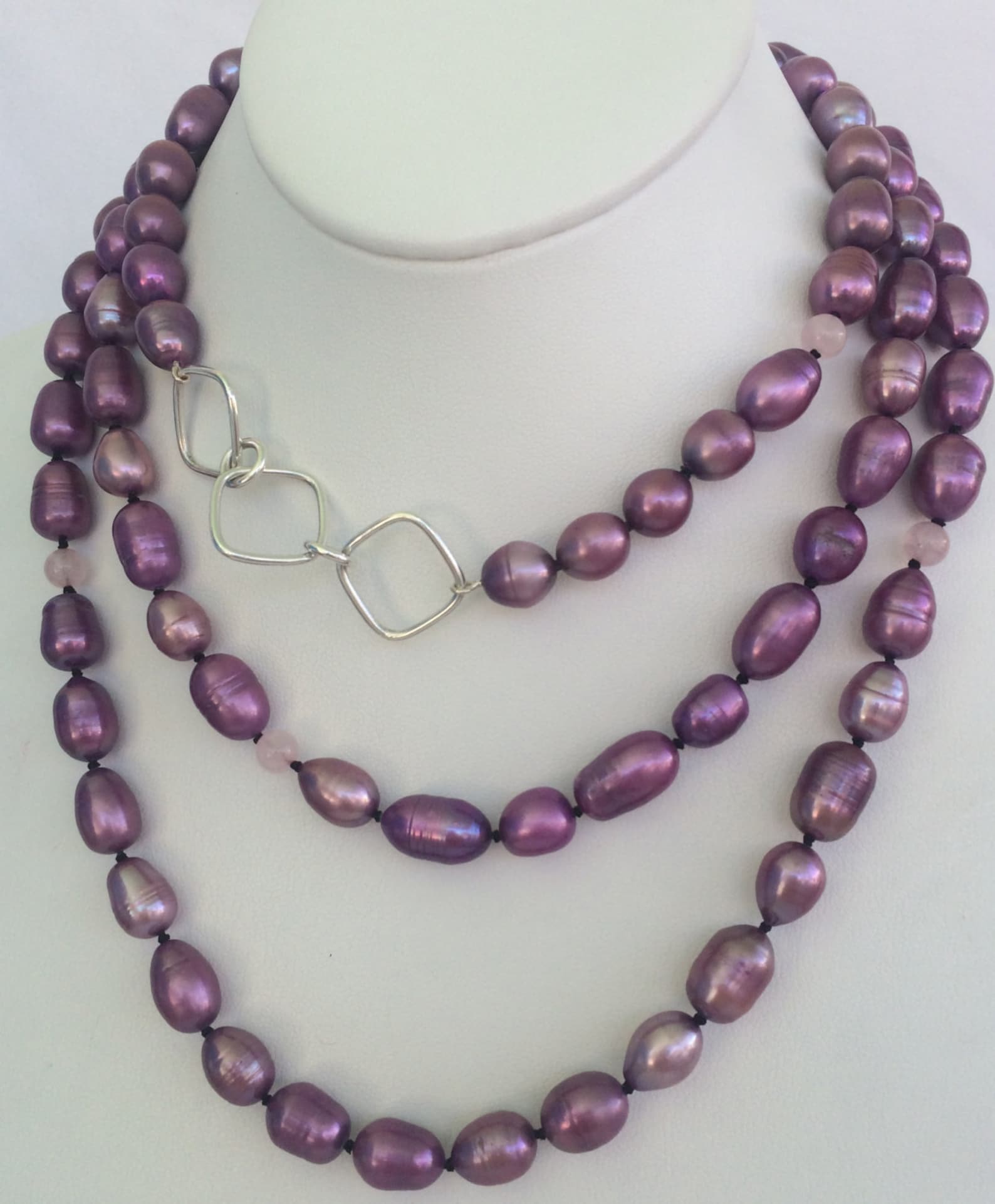 Lavender Pearl Necklace - Etsy