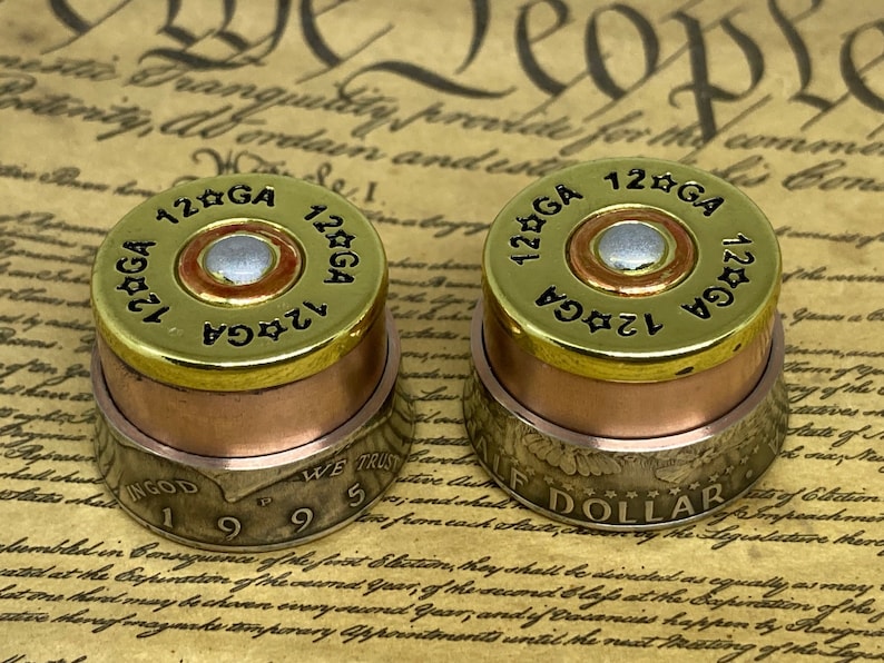 12 Gauge Shot Gun and Half Dollar Guitar Knobs. Please Read Description ...