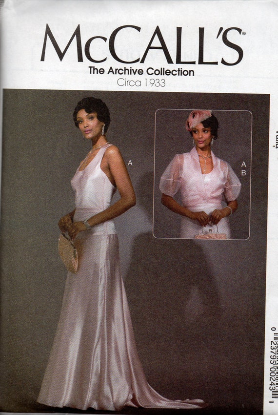 The Archive Collection Circa 1933 McCall's LONG DRESS & | Etsy
