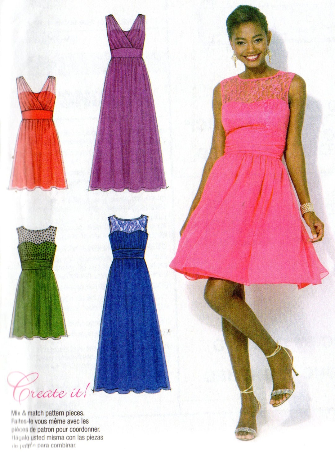 Out of Print Mccall's Create It Pattern 7090 or MP412 DRESSES W ...