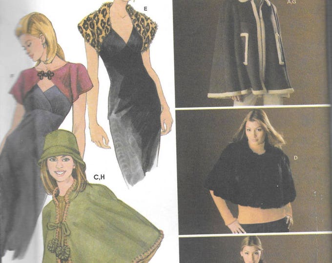 Simplicity Karen Z Pattern 4880 CAPE SHRUG Hat Capelet Misses Sizes L ...