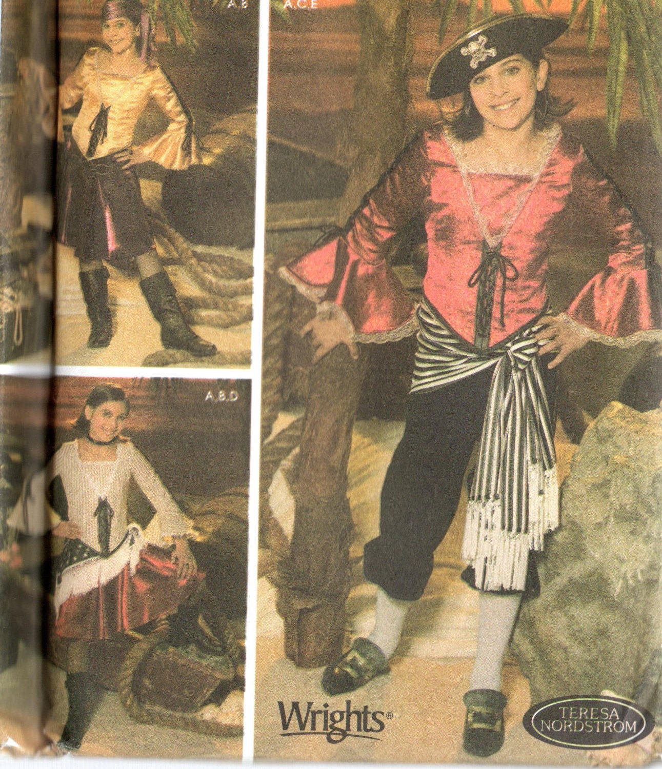 PIRATES Simplicity Costumes for Kids Pattern 4469 Girls Sizes - Etsy UK