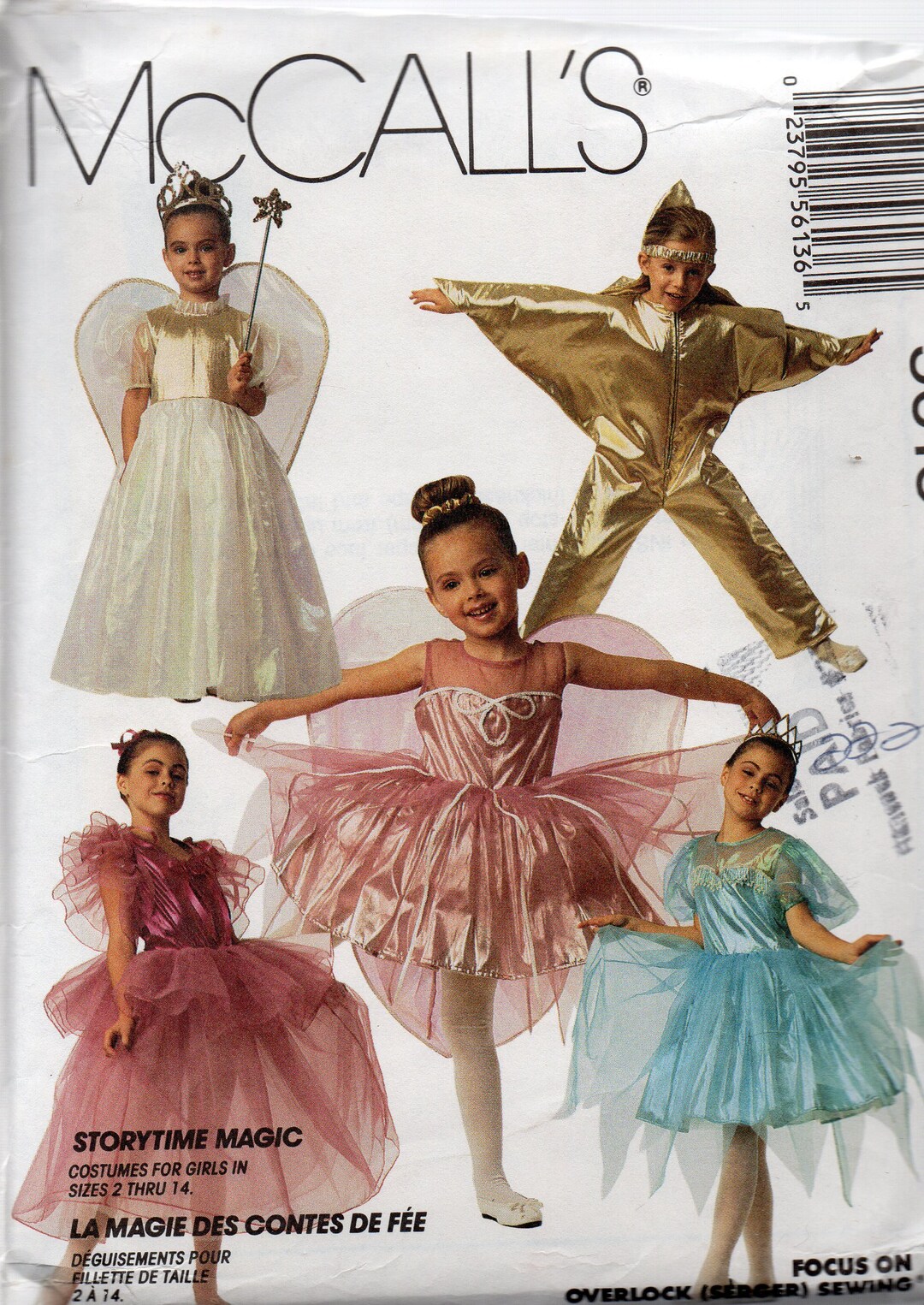 Storytime Magic! Mccall's STORYBOOK COSTUMES Pattern 5613 Girls Sizes ...