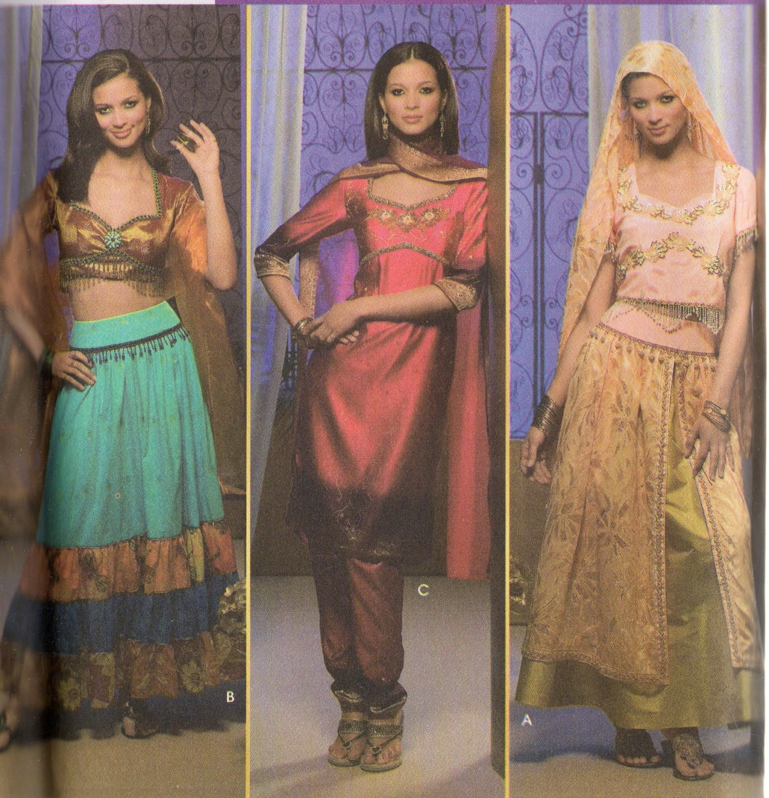 BELLY Dancer/middle East COSTUMES Simplicity Pattern 4249 Misses Sizes ...