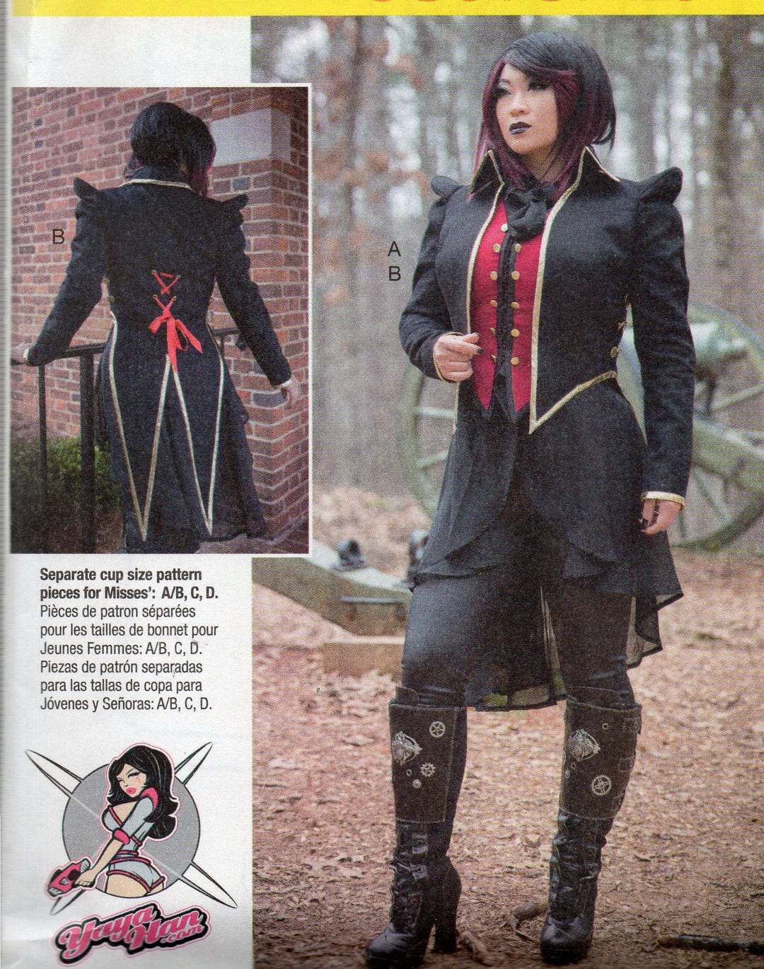 Disc. Mccall's Yaya Han Costume Pattern 7616 COSPLAY VEST & JACKET ...
