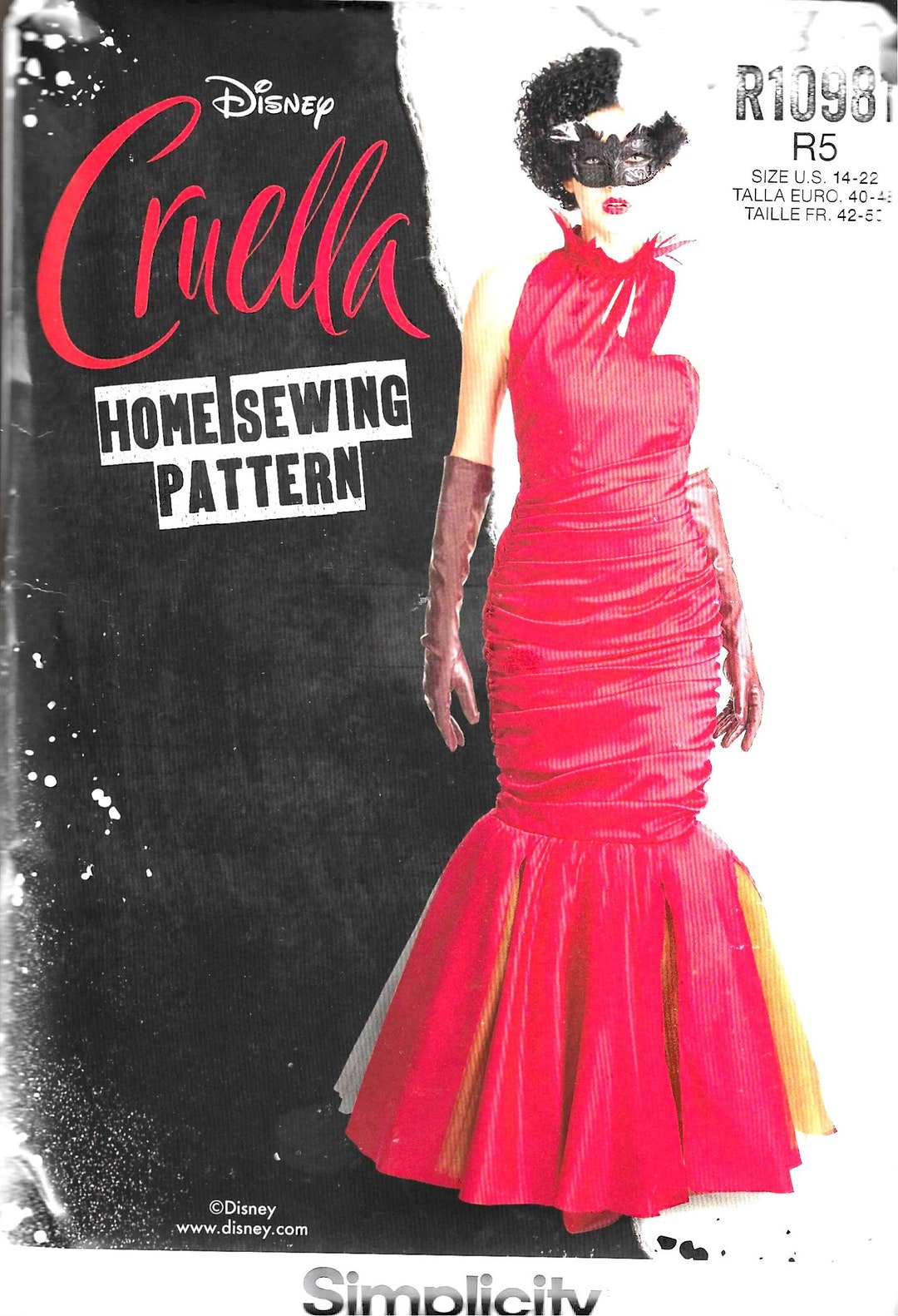CRUELLA Home Sewing Simplicity Costume Pattern 10981 MERMAID - Etsy