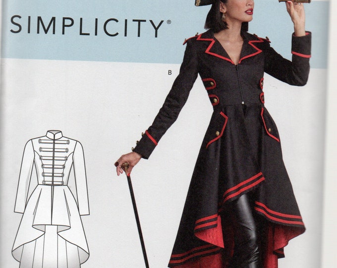 Simplicity Costume Pattern 11148 STEAMPUNK/COSPLAY COAT Misses Sizes 6 ...