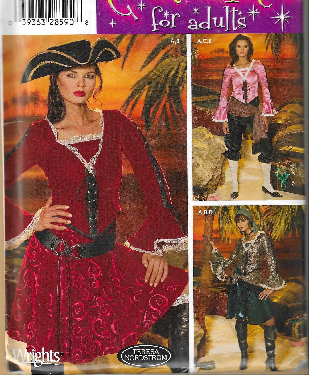 AHOY MATEY! Simplicity Costumes for Adults Pattern 4914 PIRATES Miss ...