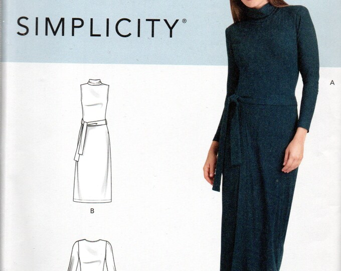 Simplicity Pattern 9175 PAREO WRAP DRESS Misses Sizes 14 16 18 20 22 - Etsy