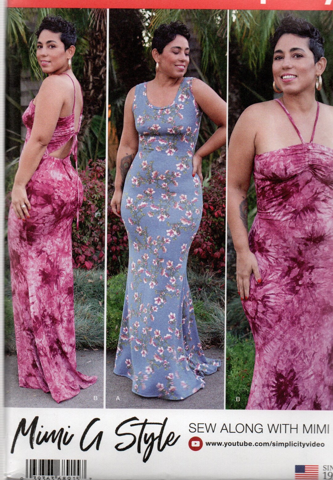 Out of Print Simplicity Mimi G Style Pattern 10173 KNIT MAXI DRESSES ...