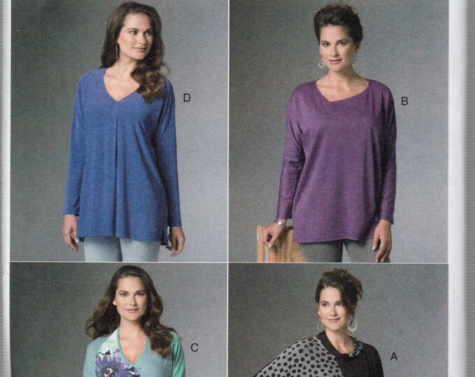 Katherine Tilton Butterick Pattern 6290 PULLOVER TUNICS Misses Sizes ...