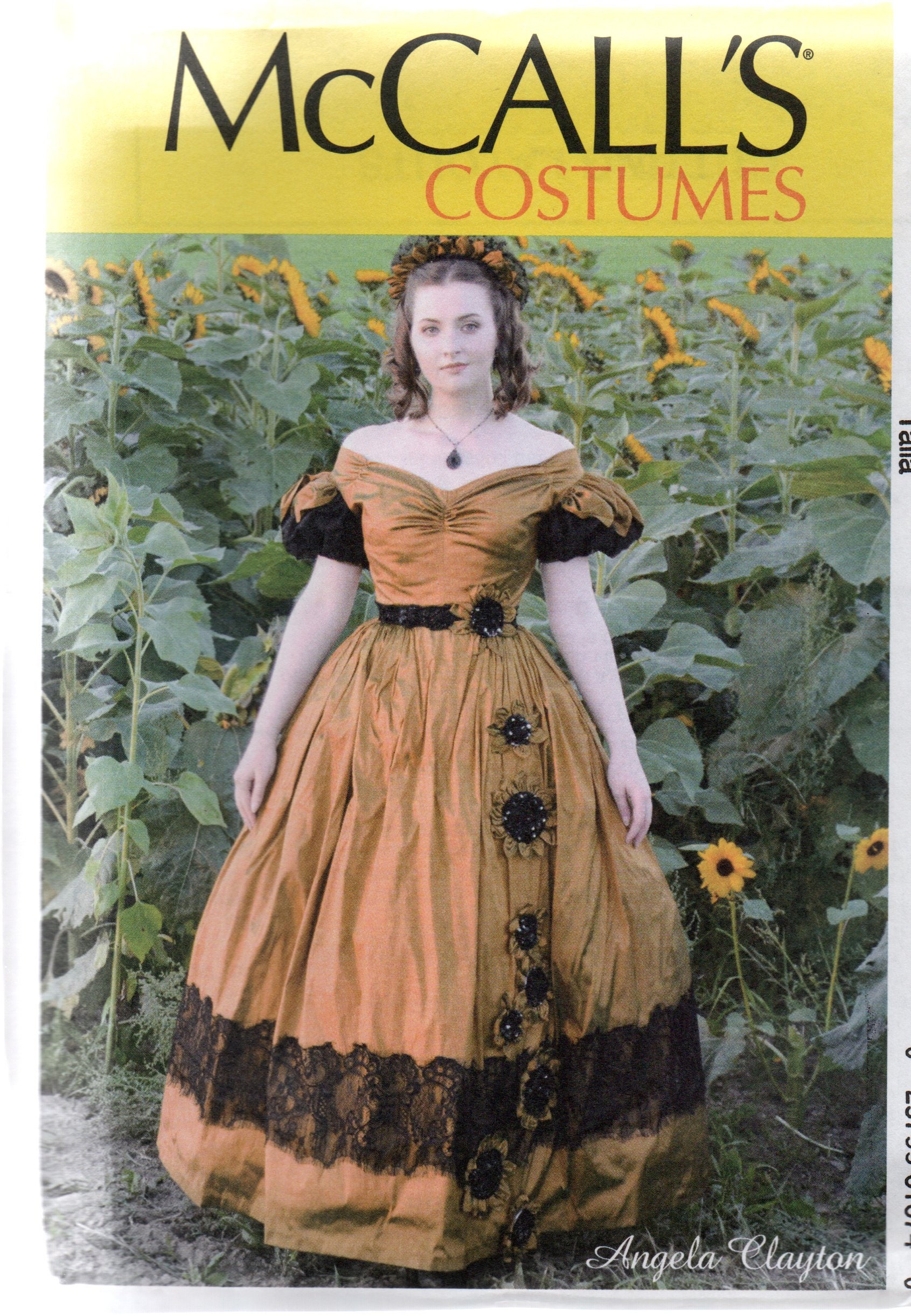 SUNFLOWER GOWN Mccall's Costume Pattern 8017 Designer - Etsy