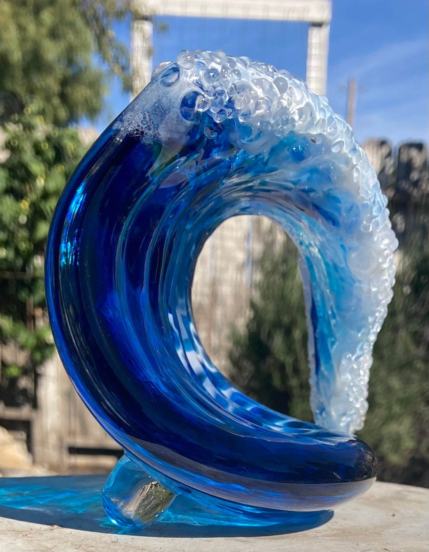 Blown Glass Wave Etsy