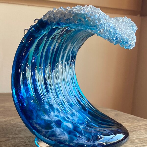 Glass Wave Sculpture - Etsy