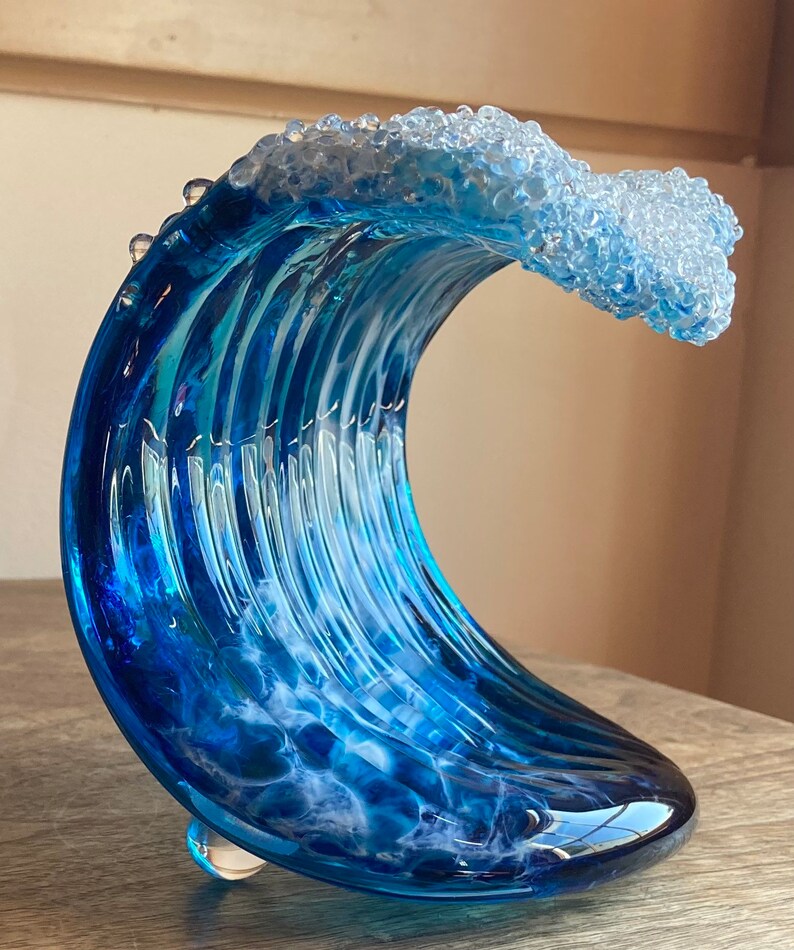 Blown Glass Wave Etsy