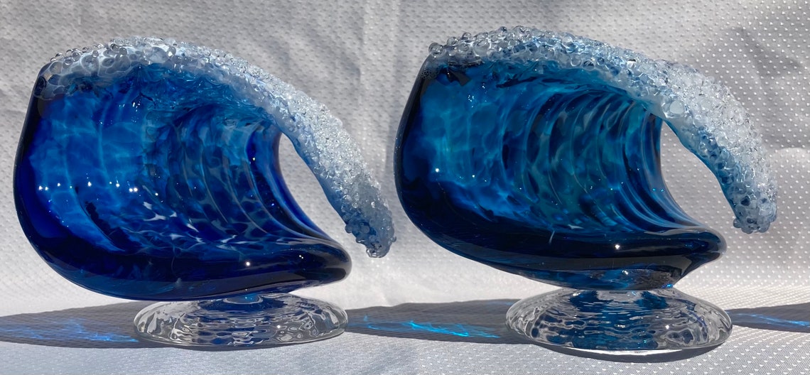 Blown Glass Wave Etsy