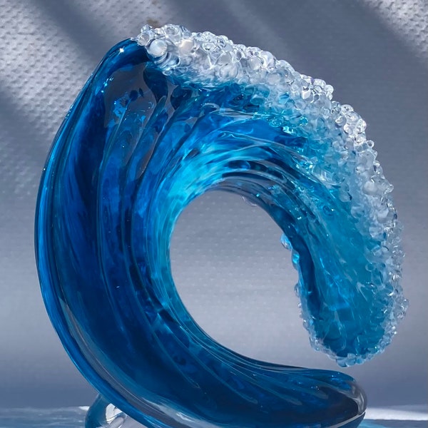 Ocean Wave Glass Art - Etsy